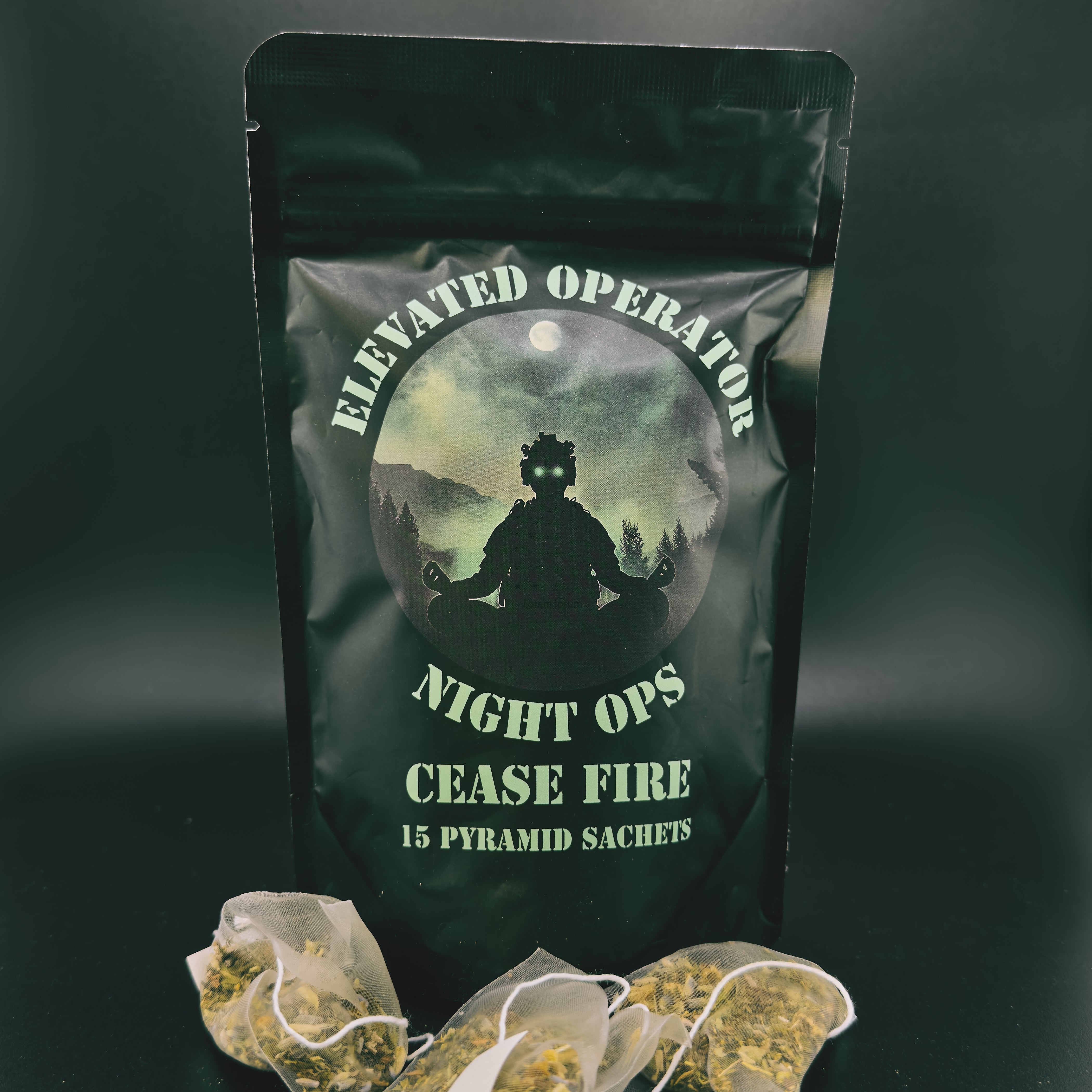 "Cease Fire" Sachets - Night Ops Tea – Elevated Operator